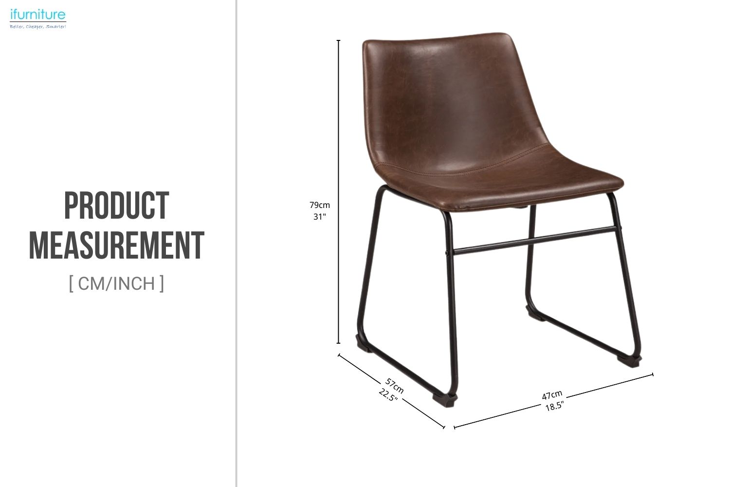 KRISTA Dining Chair (Brown)