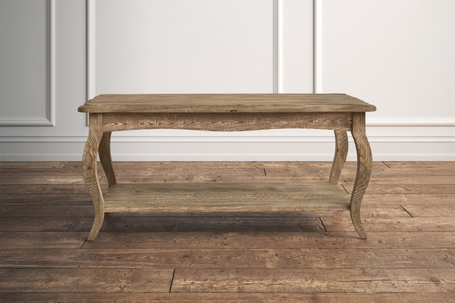ELINA Rectangular Solid Birch Wood Coffee Table