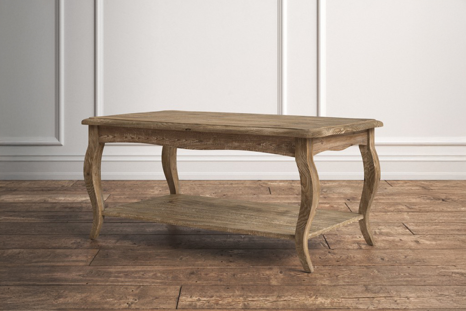 ELINA Rectangular Solid Birch Wood Coffee Table