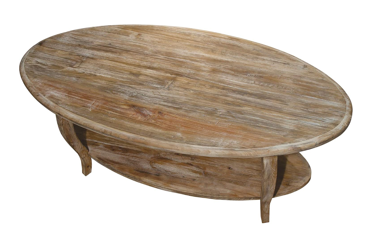 ELINA Oval Solid Birch Wood Coffee Table