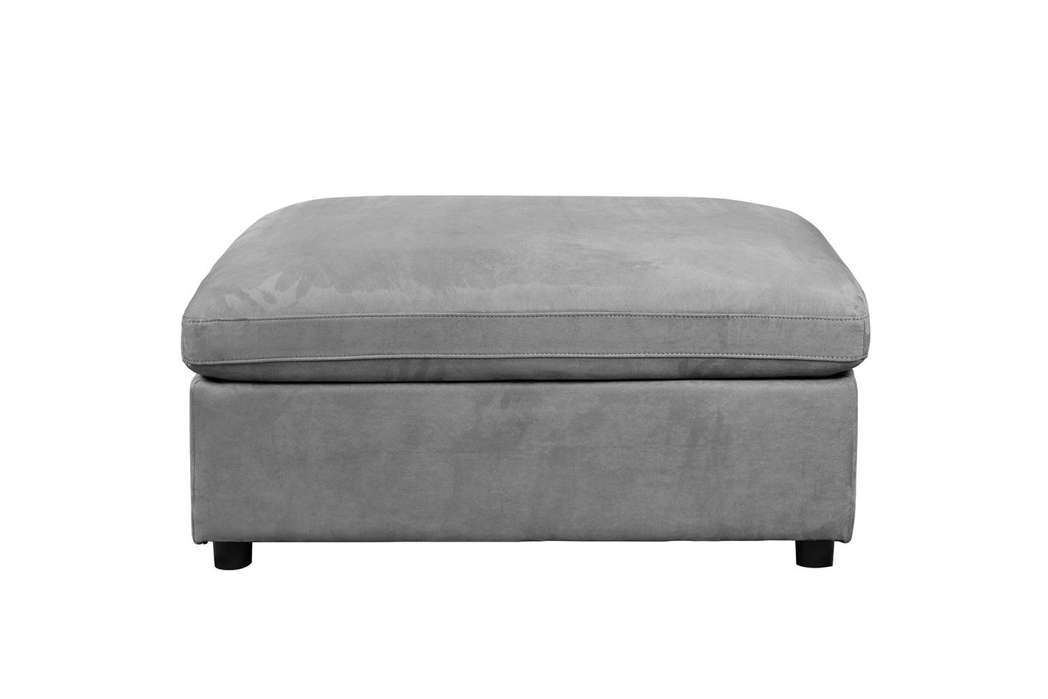ASPECT Nappa Fabric Memory Foam Sectional Modular Sofa (Grey) - Ottoman