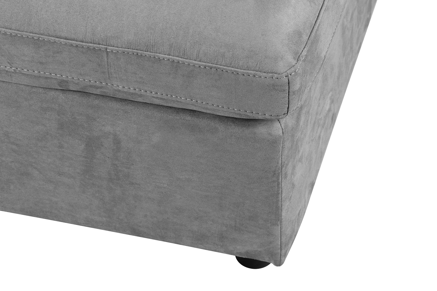 ASPECT Nappa Fabric Memory Foam Sectional Modular Sofa (Grey) - Ottoman