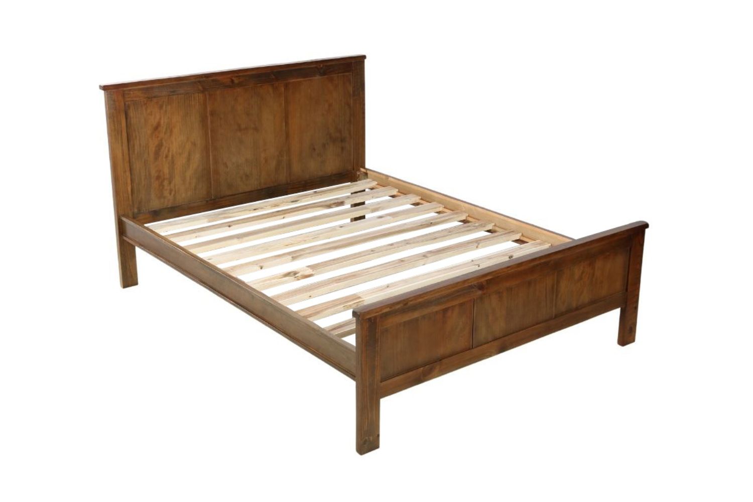[FLOOR MODEL CLEARANCE] WOODLAND Bed Frame in Queen Size (Rustic Brown)