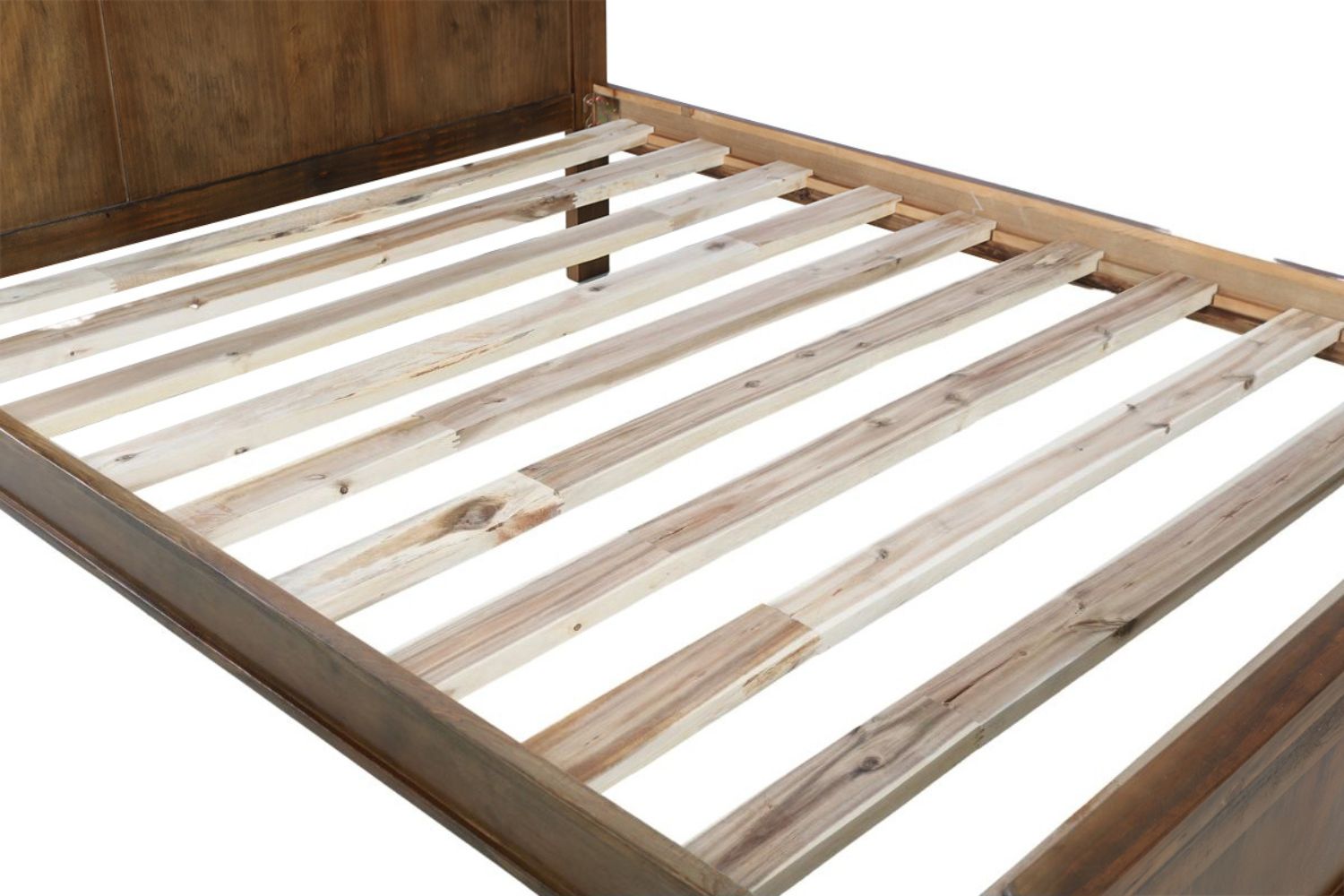 [FLOOR MODEL CLEARANCE] WOODLAND Bed Frame in Queen Size (Rustic Brown)