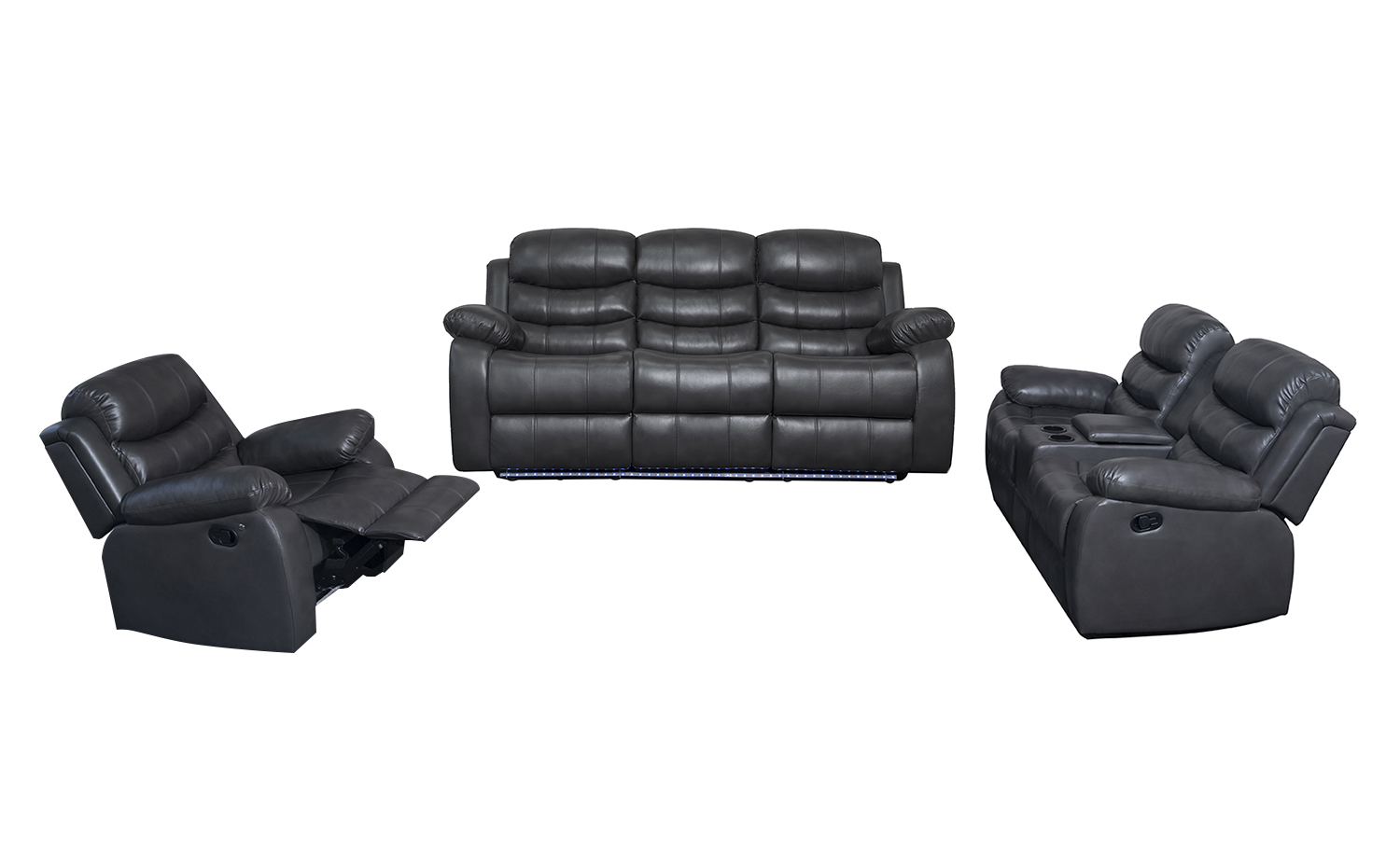 GAVIN Manual Reclining Sofa Range - 1 Seat Recliner Chair (1R)