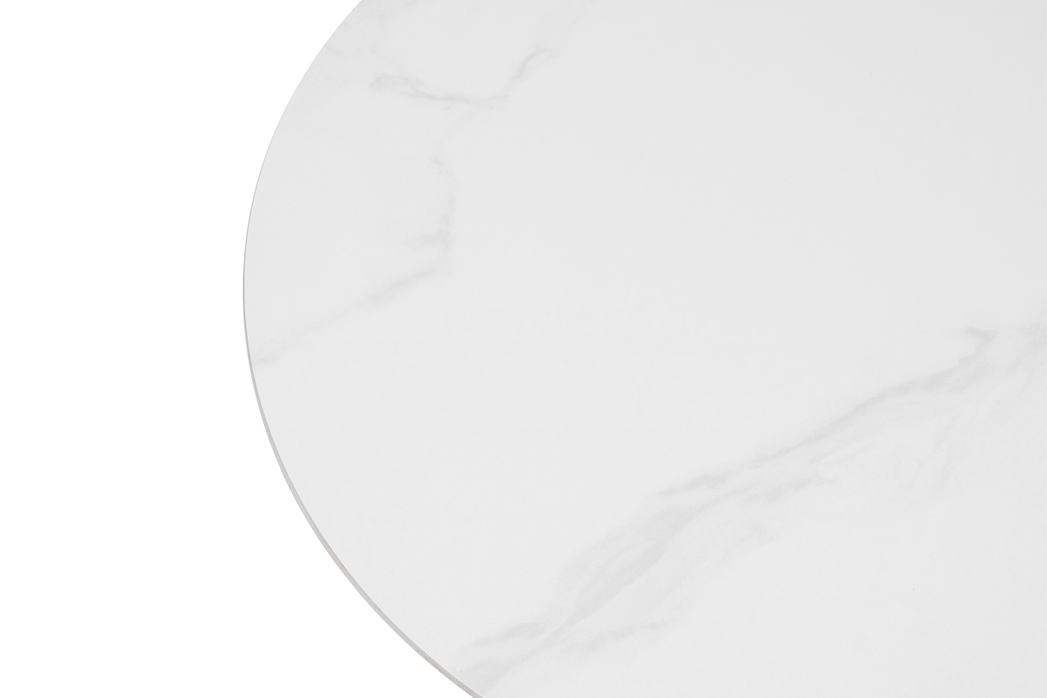 LAVANT Round Sintered Stone Table Top (White) - D70