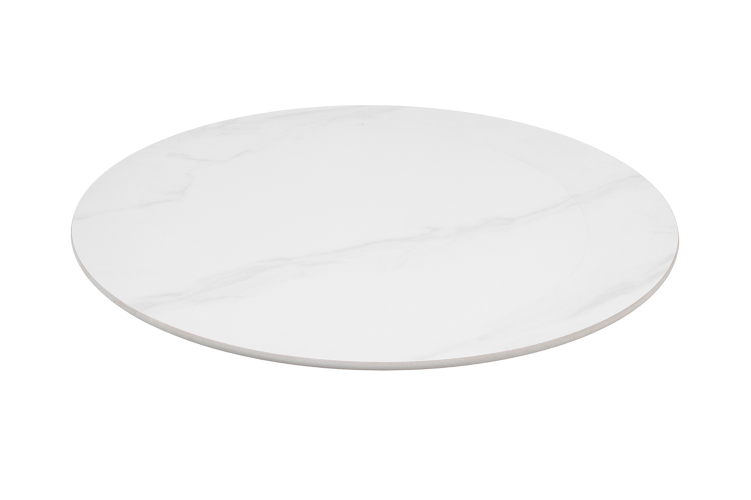 LAVANT Round Sintered Stone Table Top (White) - D70