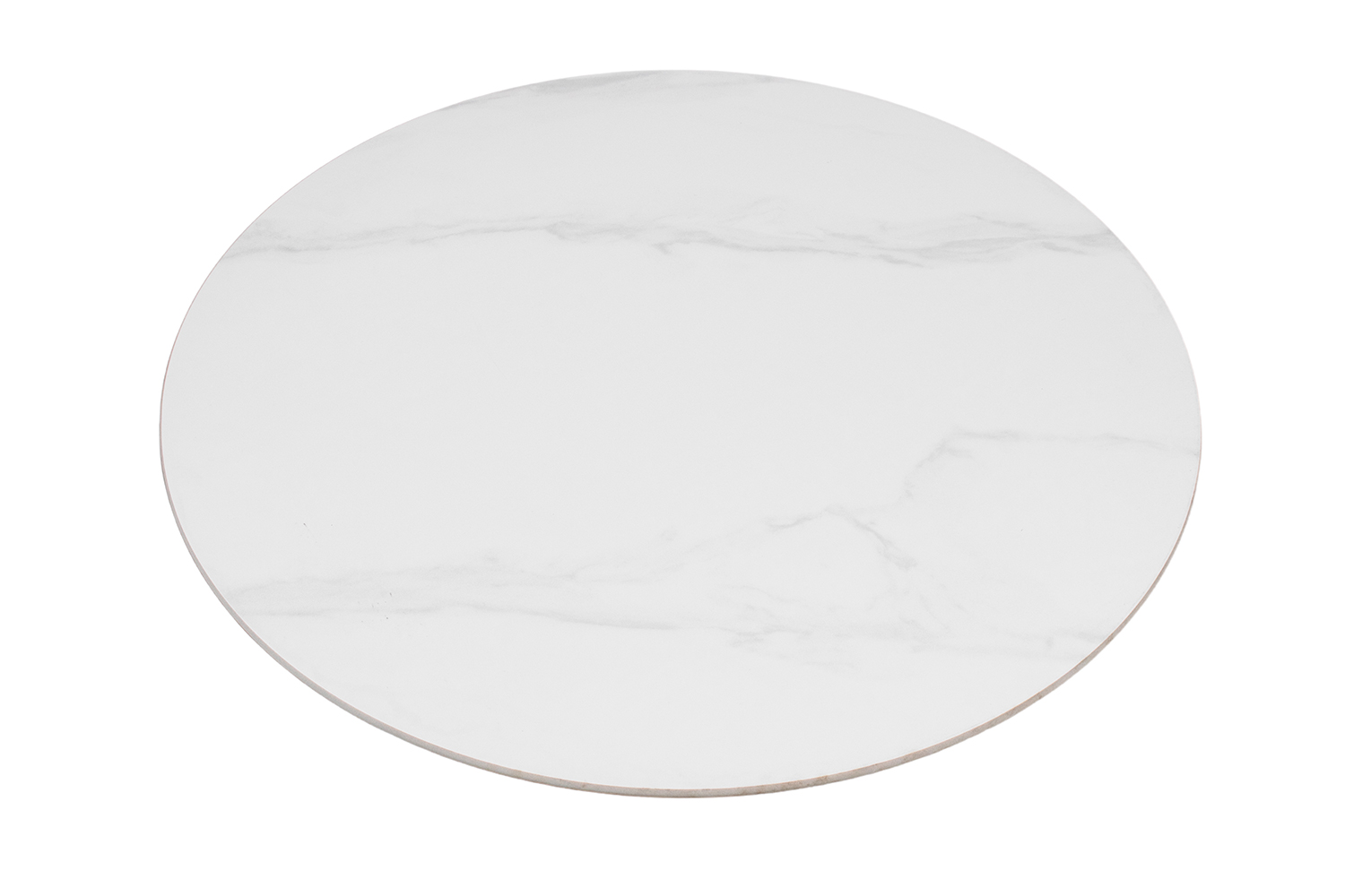 LAVANT Round Sintered Stone Table Top (White) - D80