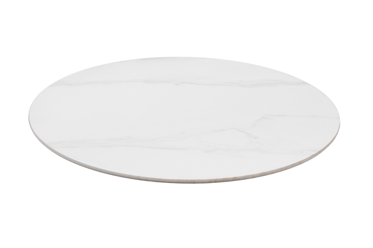 LAVANT Round Sintered Stone Table Top (White) - D80