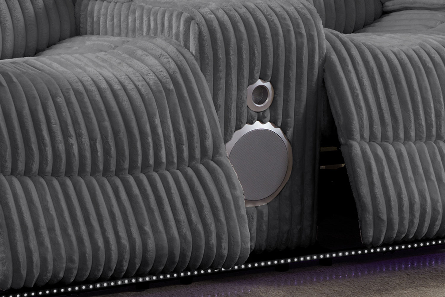 GRACEY 3/2/1 Seater Power Reclining Sofa Range with Bluetooth Speaker ...