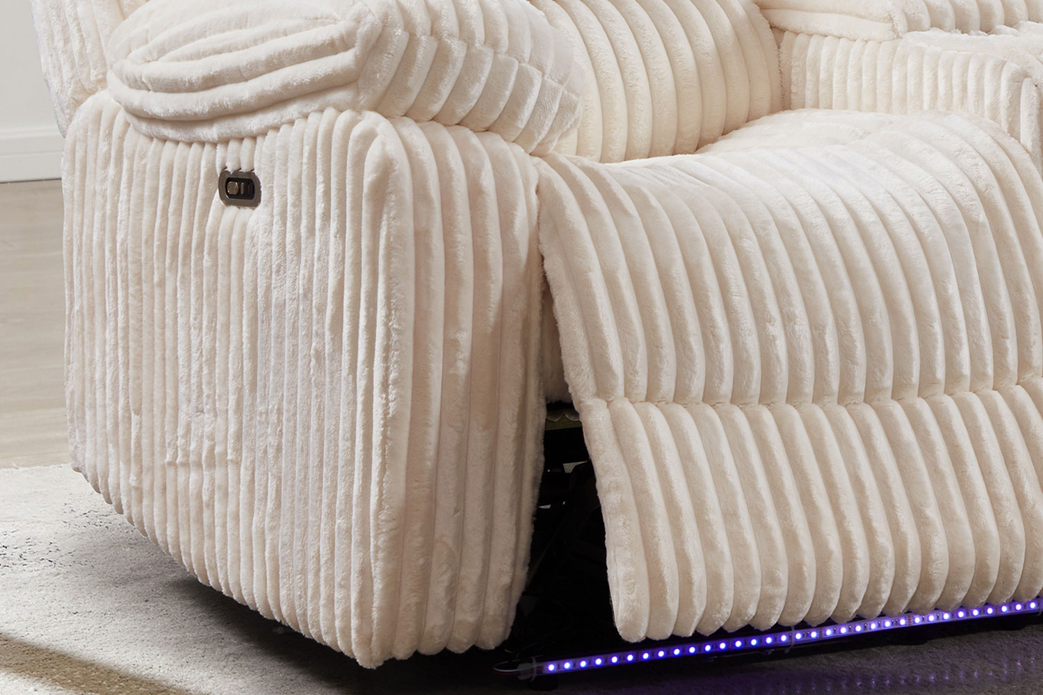 GRACEY 3/2 Seater Power Reclining Sofa Range with Bluetooth Speaker ...