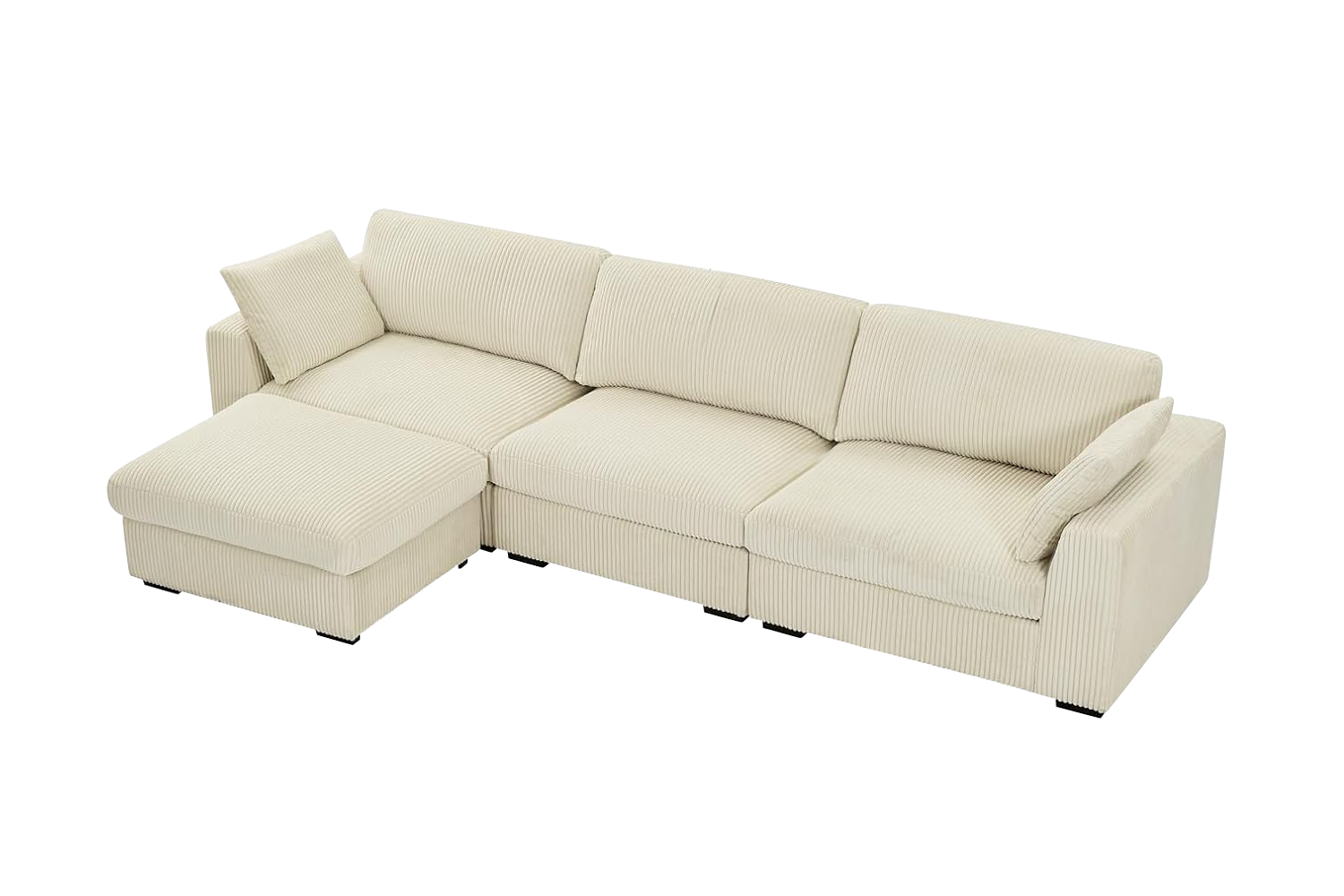 KENLIS Corduroy Modular Sectional Sofa