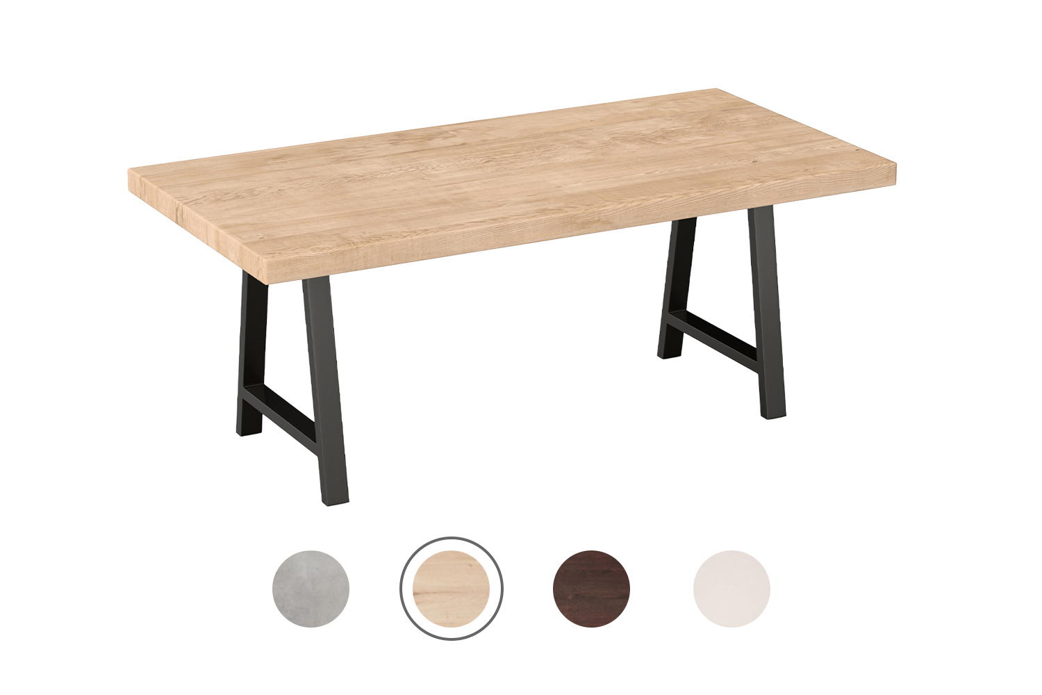 SynergyPlus H72 A-Frame Metal Table Legs with 200 Support Bracket