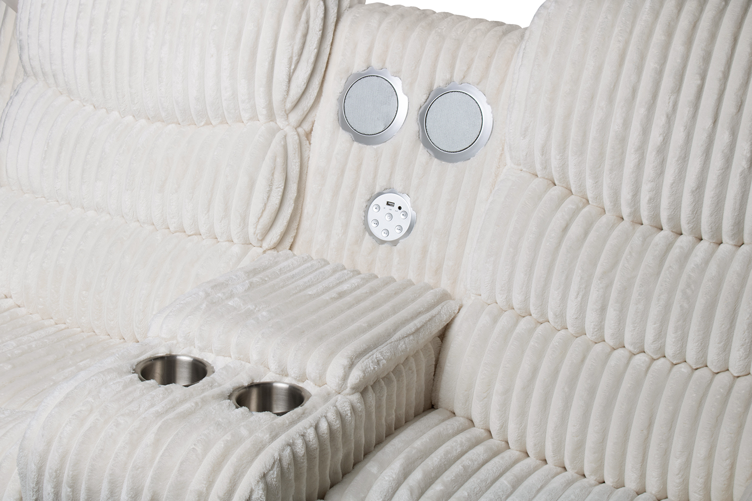 GRACEY 3/2 Seater Power Reclining Sofa Range with Bluetooth Speaker ...