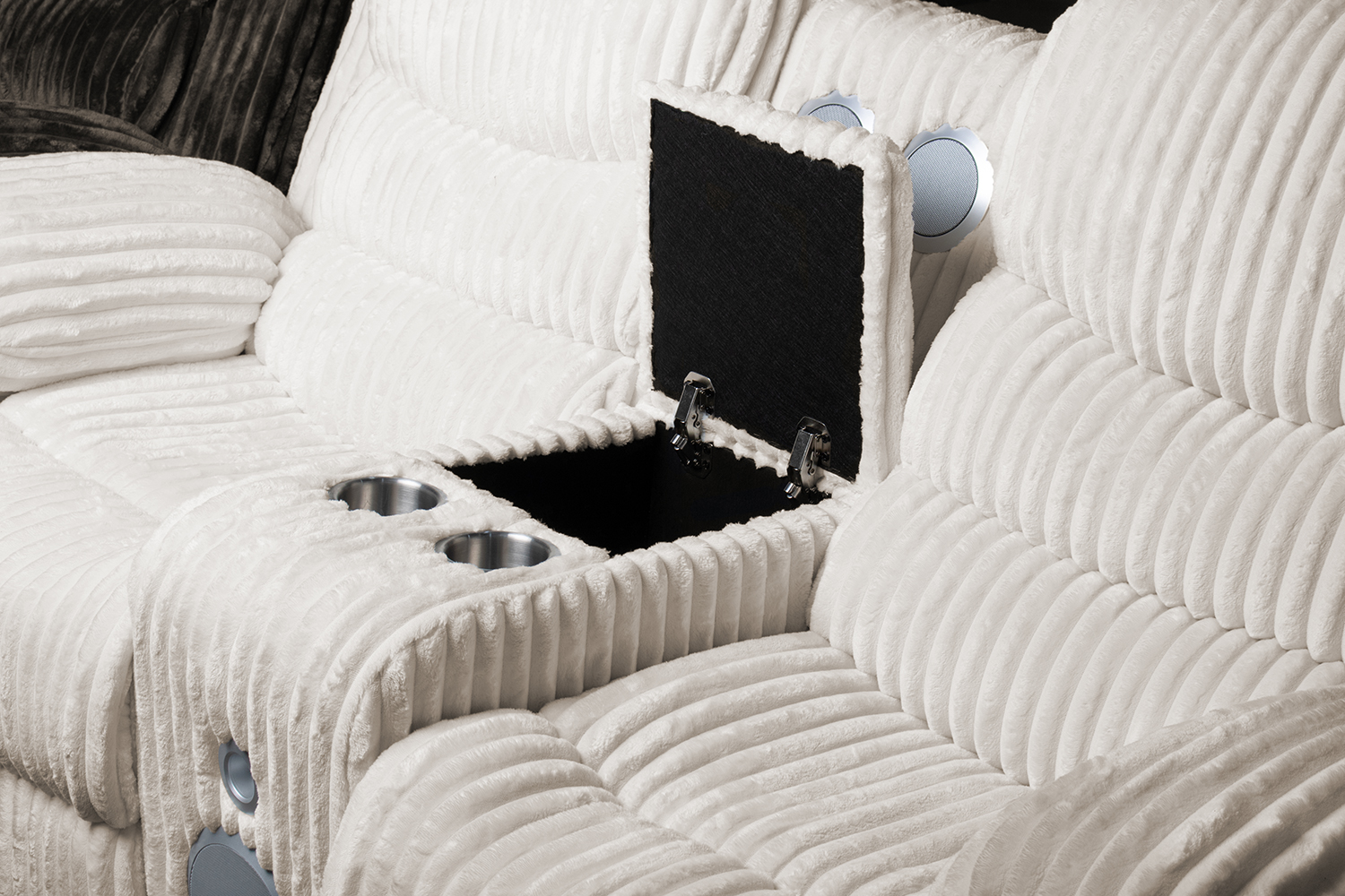 GRACEY 3/2 Seater Power Reclining Sofa Range with Bluetooth Speaker ...