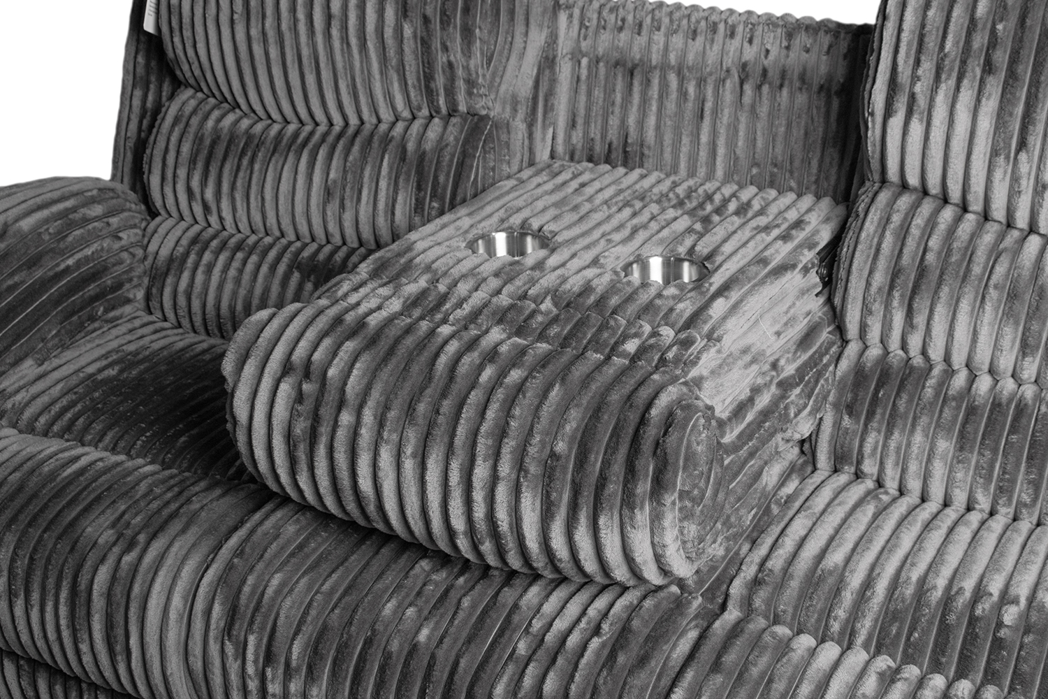 GRACEY 3/2/1 Seater Power Reclining Sofa Range (Grey) - 3RRC+2RRC Sofa Set