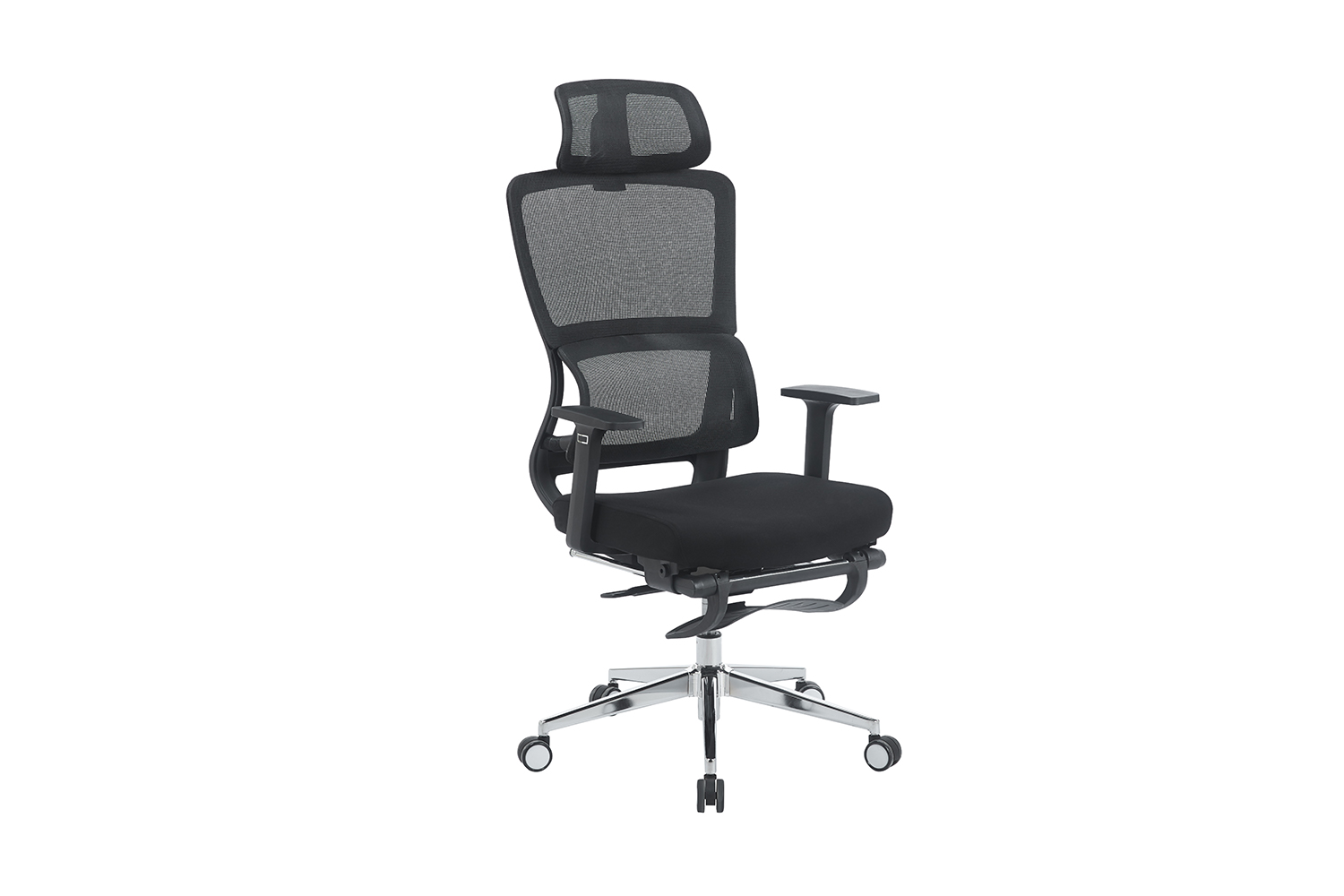 RIN Height Adjustable Mesh Office Chair with Hard Footrest