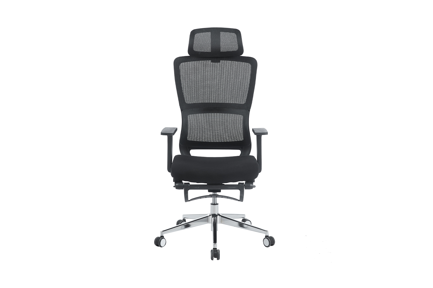 RIN Height Adjustable Mesh Office Chair with Hard Footrest