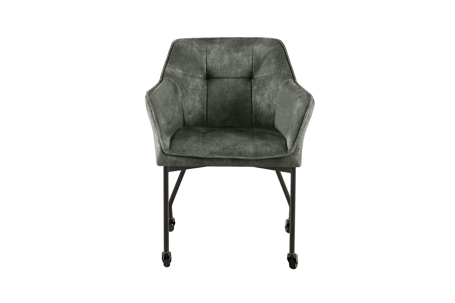 WANDA Versatile Armchair with Wheels (Green) - 2 Chairs in 1 Carton