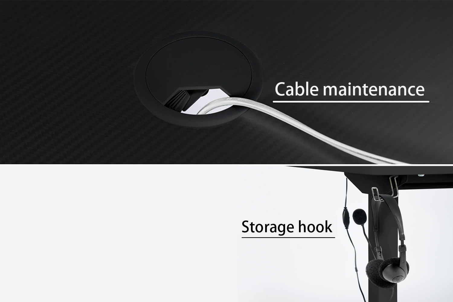 NEXUS 120 Electric Height Adjustable Standing Desk with LED Display (Black)