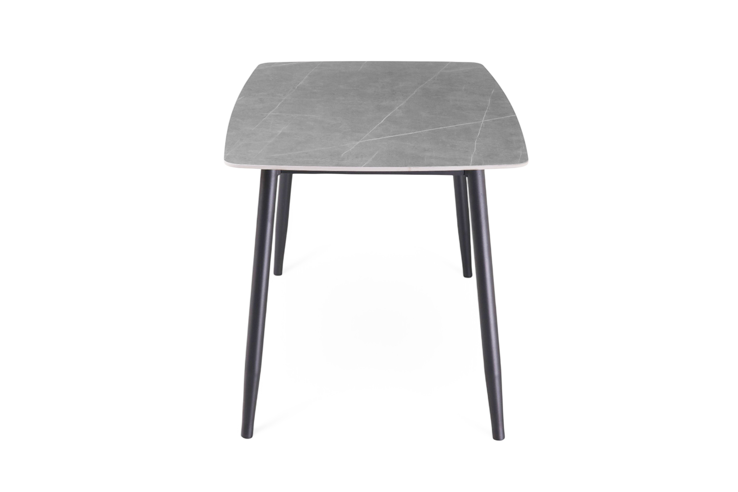 SAROTO 130 Sintered Stone Top Dining Table (Matte Grey)