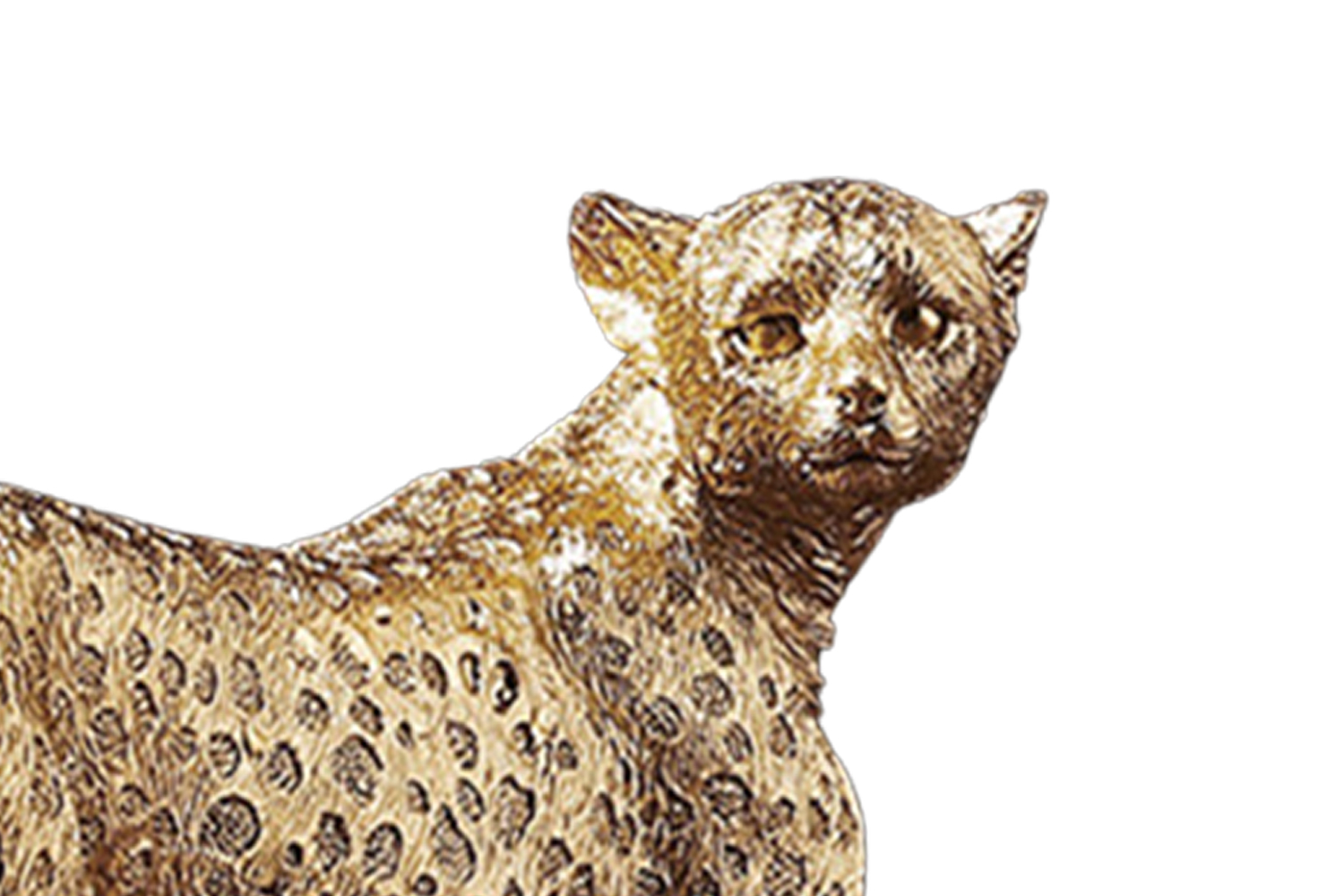 Standing/Sitting Cheetah Statue Decor