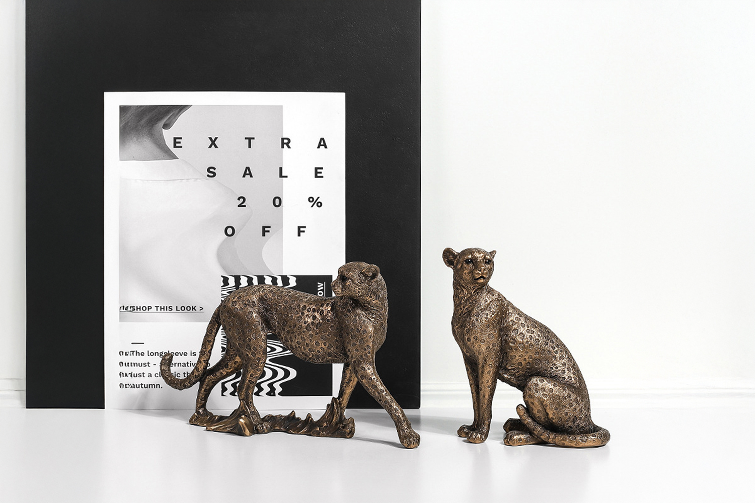 Cheetah Statue Decor (Standing)