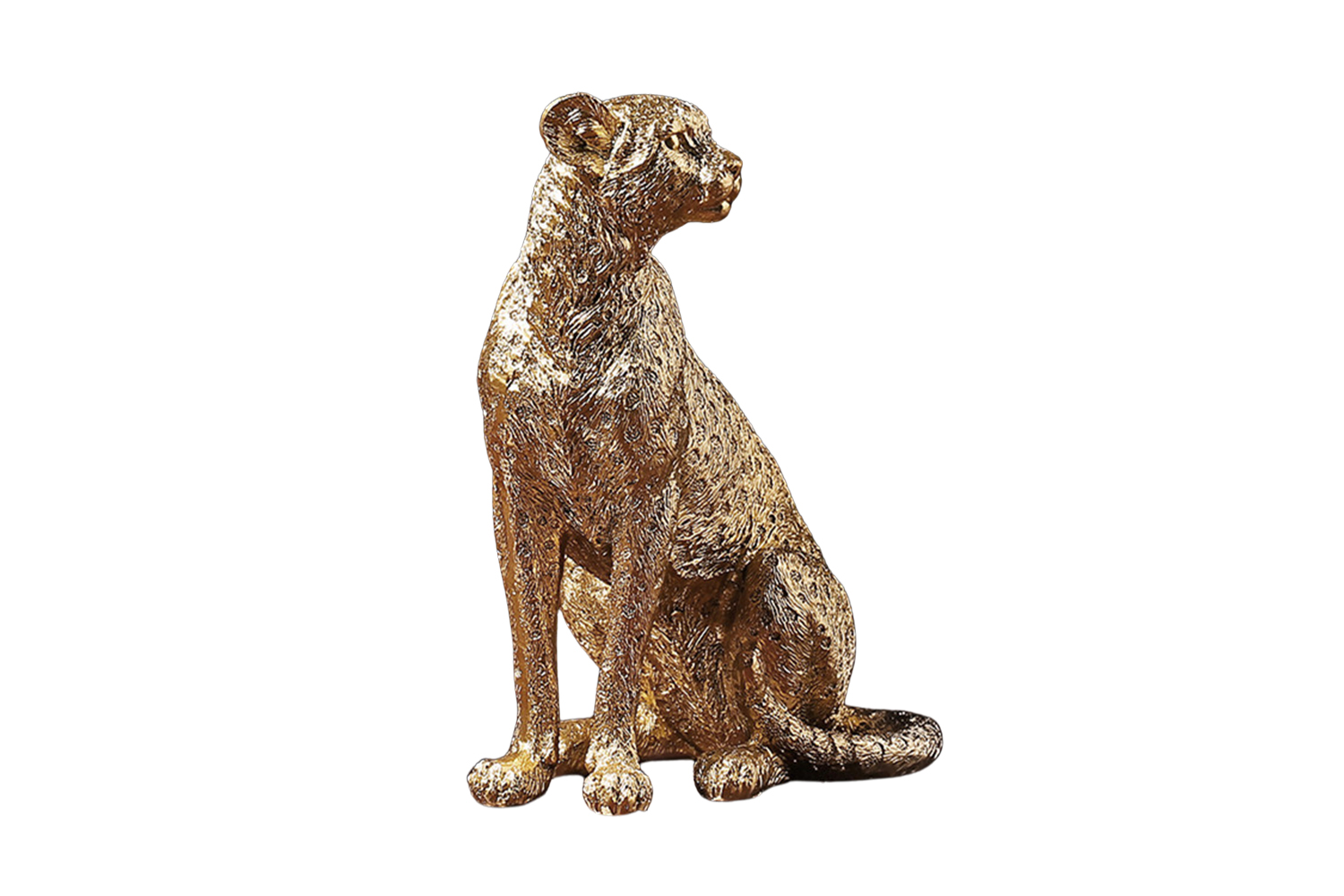 Cheetah Statue Decor (Sitting)