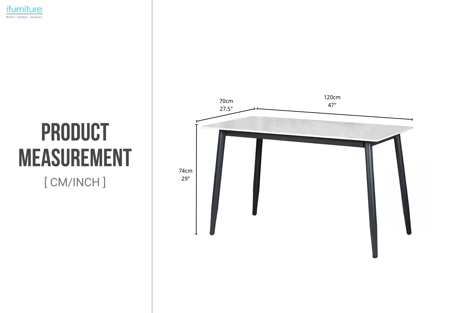MIKASA 120 Sintered Stone Top 5PC Dining Set (Grey Table + 4 Light Grey ...