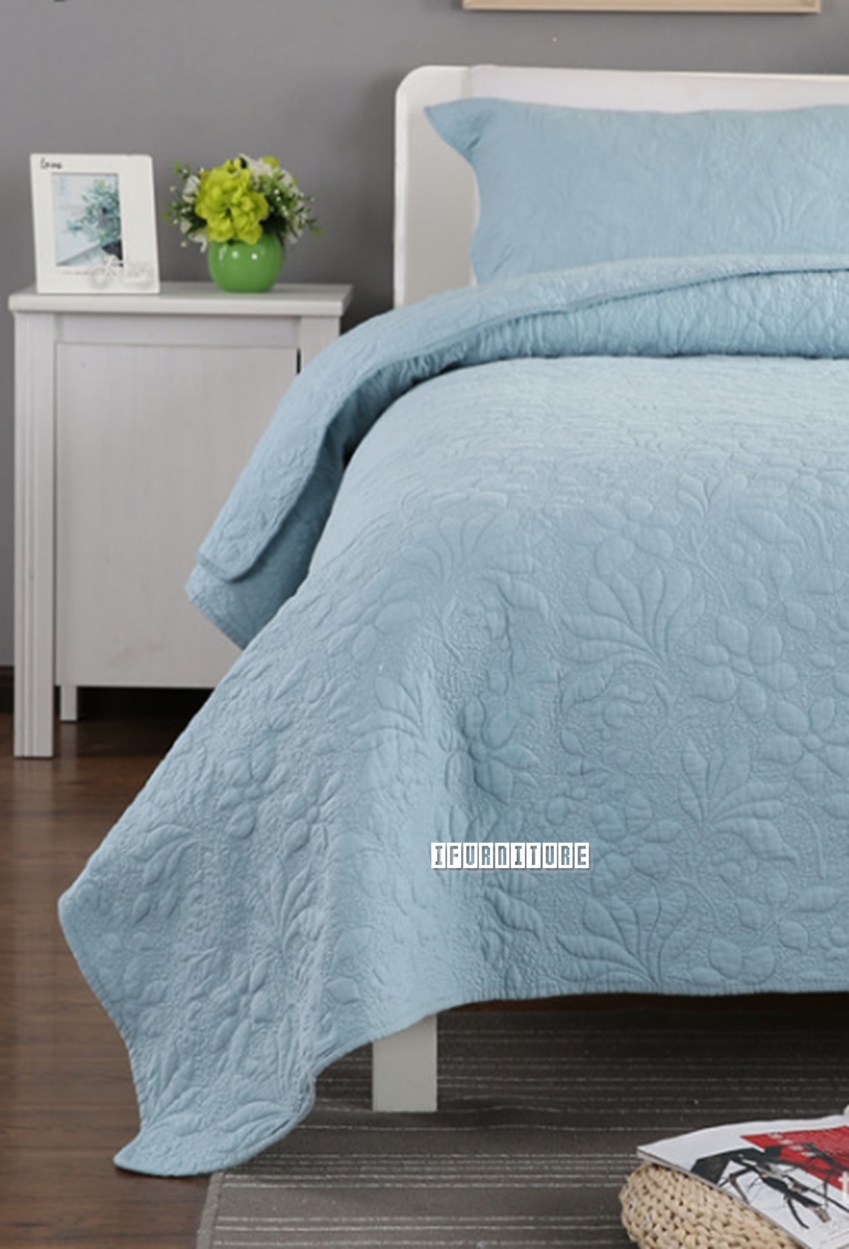 BES005 Cotton Quilted Bedspread 3PC Set