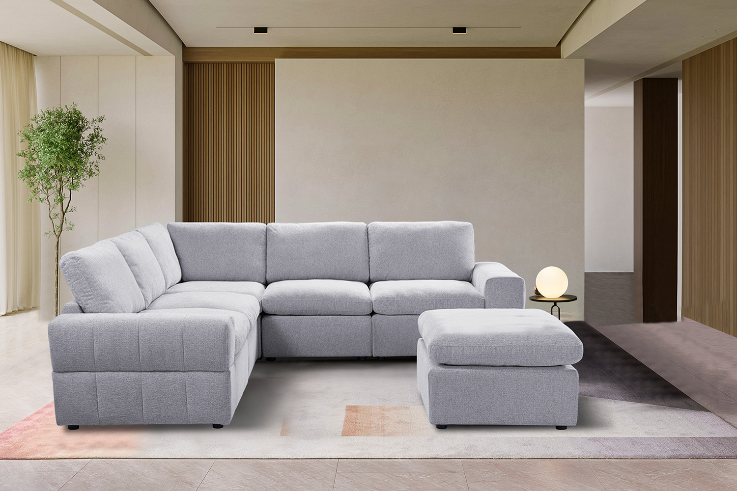 LUXEON Sectional Modular Sofa Range - 7PC Big Combo Set (LAF Armchair ...