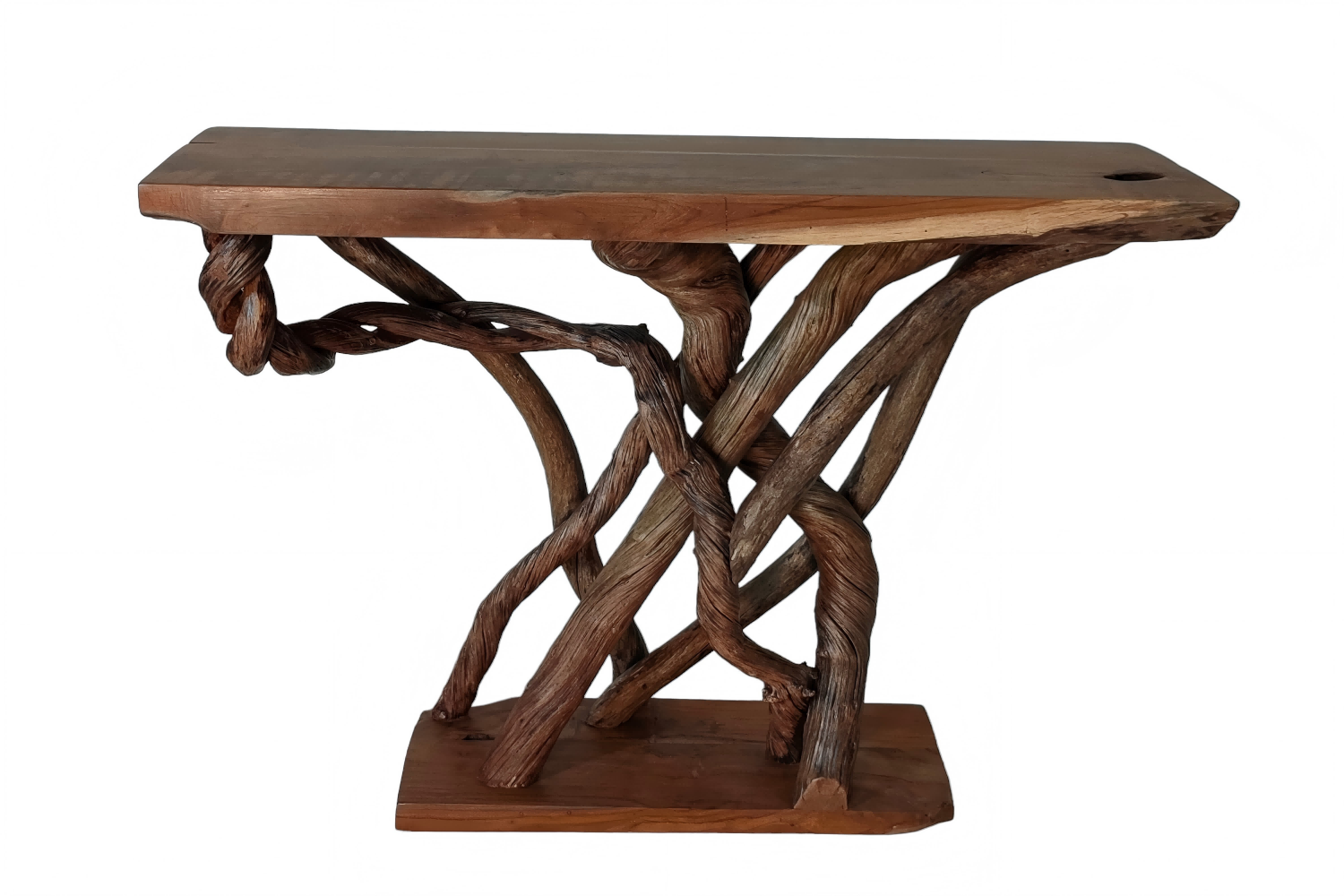 ROOTRA 90 Handcrafted Teak Root Console Table