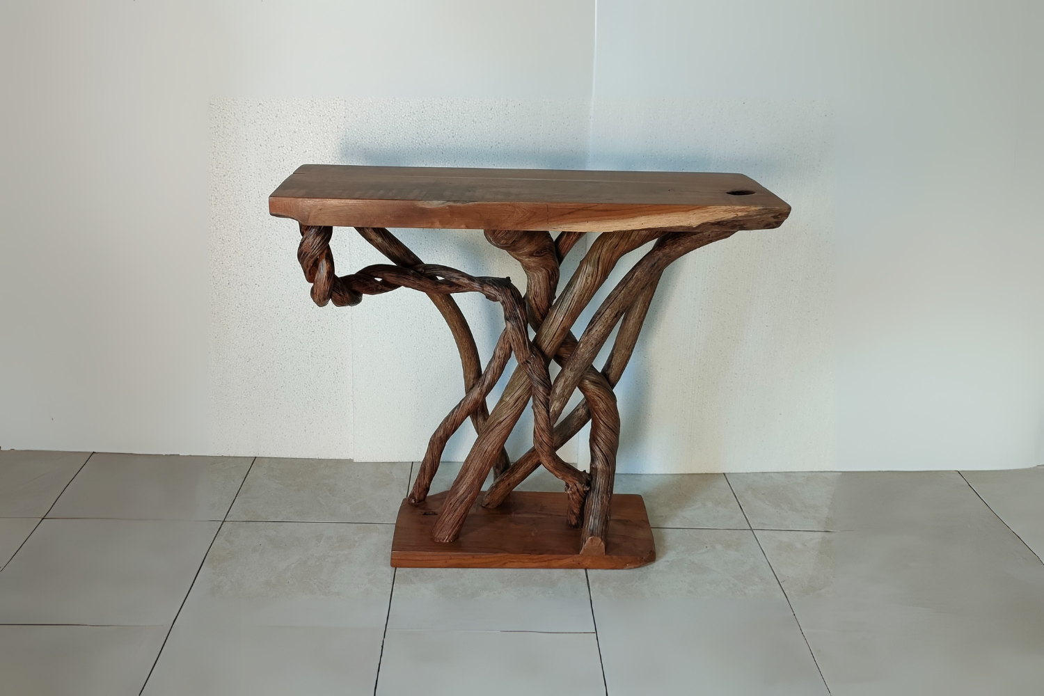 ROOTRA 90 Handcrafted Teak Root Console Table