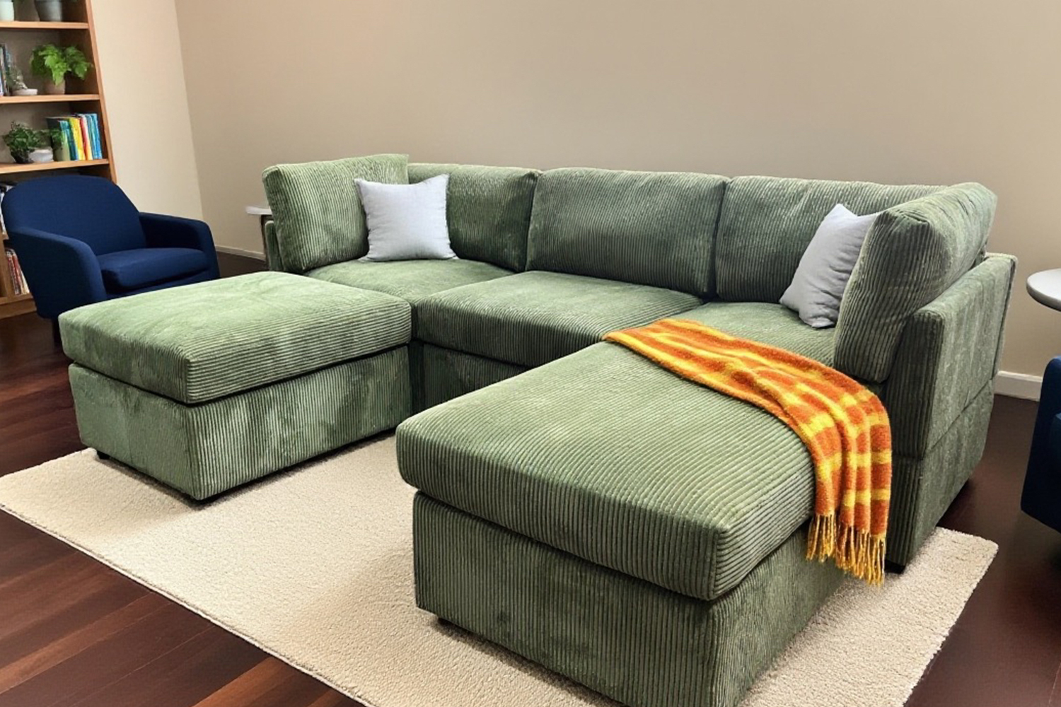 WINSLOW Corduroy Fabric Modular Sofa Range - 4PC Combo Set