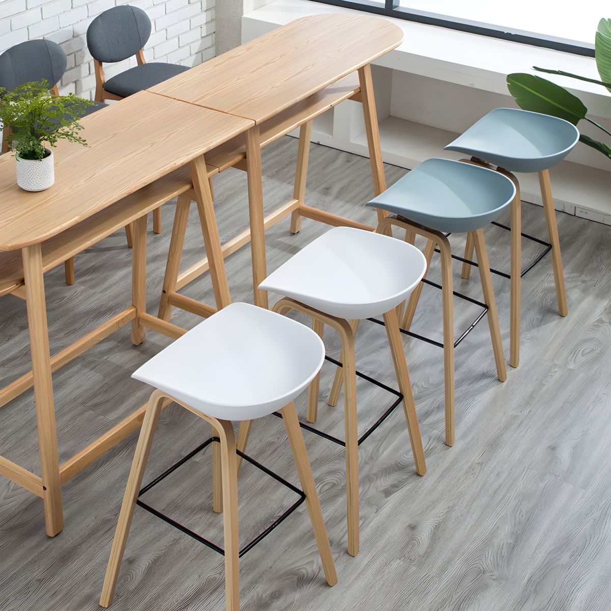 PURCH H75 Barstool Metal Leg (White)