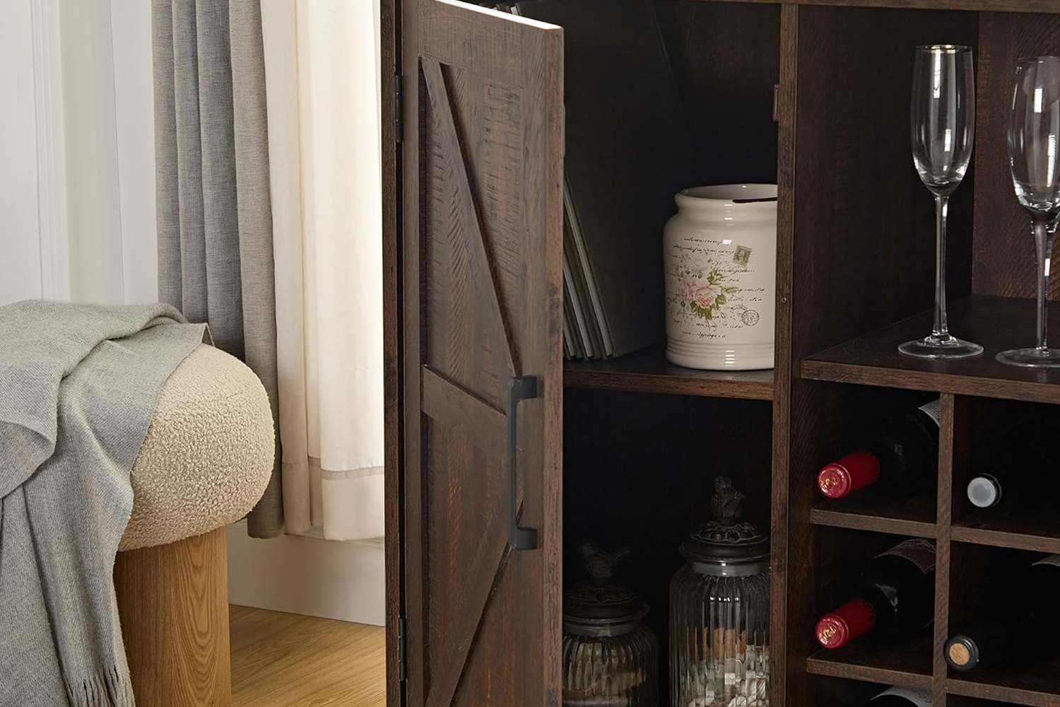 KENZO 80 Wine Cabinet(Espresso)