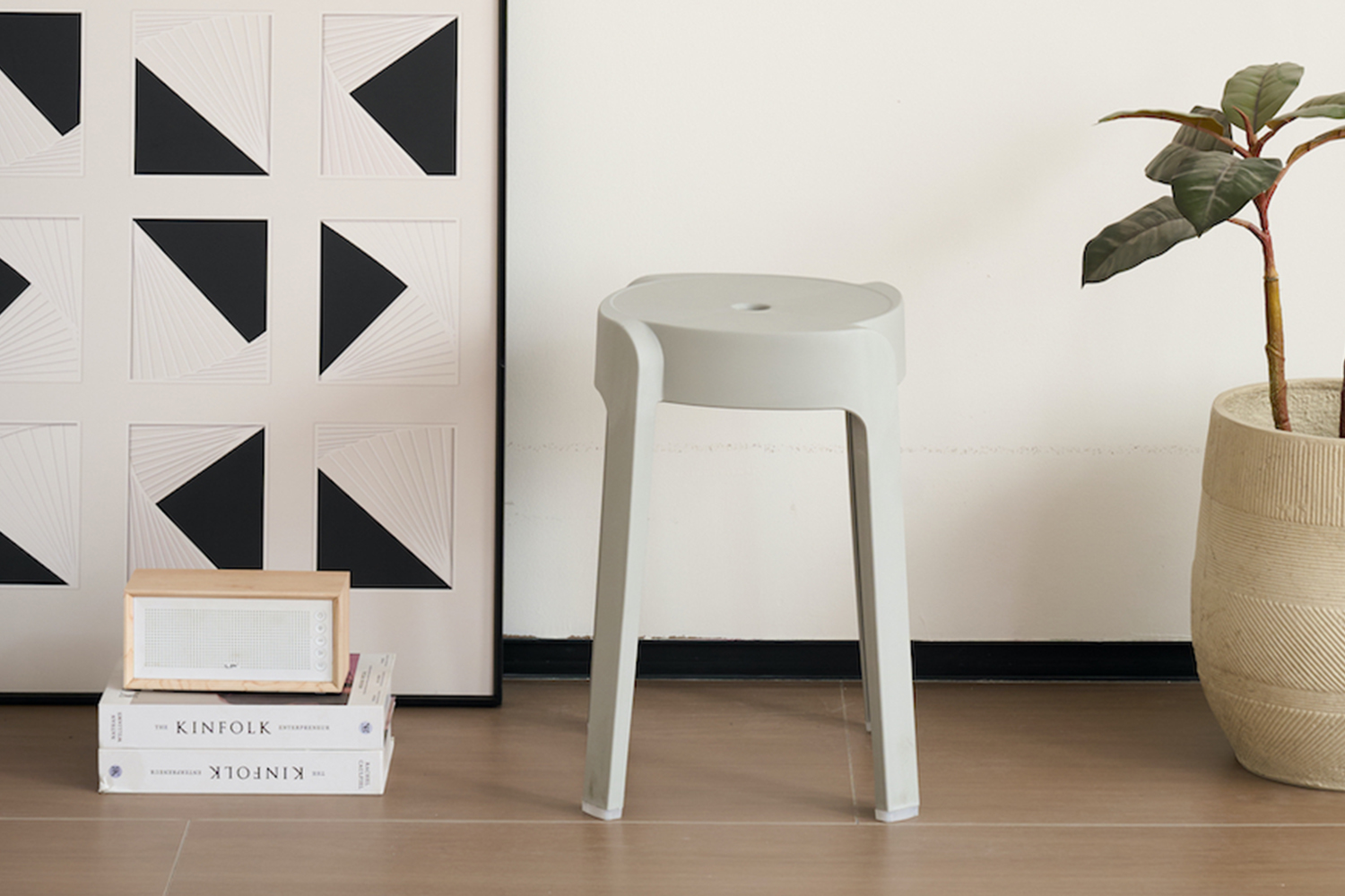 NAXOS Stackable Stool (Grey)
