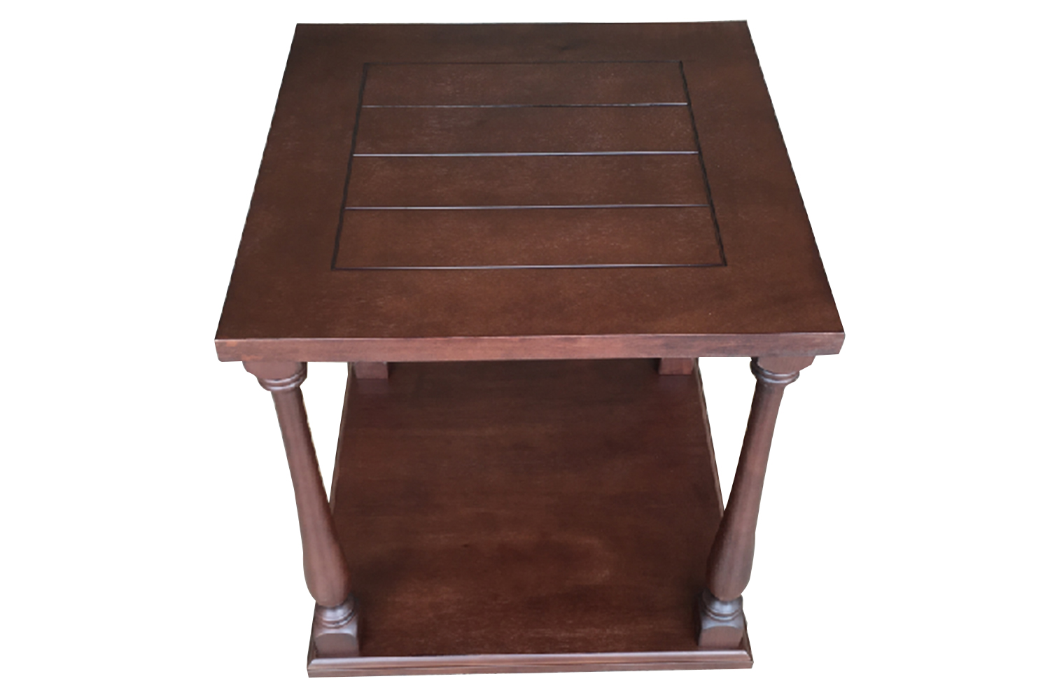 CUCKOO Square Side Table Solid Wood Leg with Solid Wood Veneer