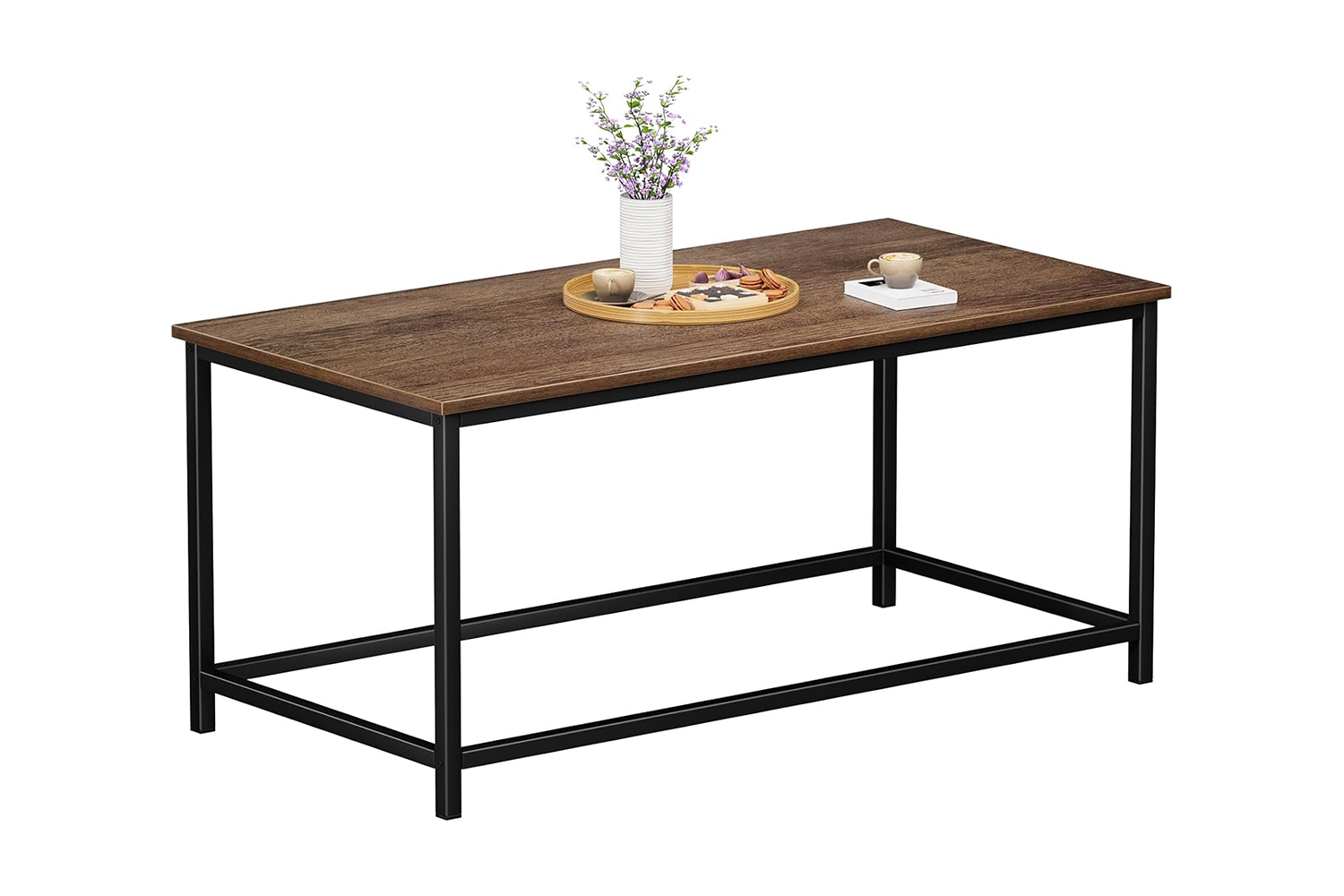 GASTON 80 Coffee Table (Walnut Colour)