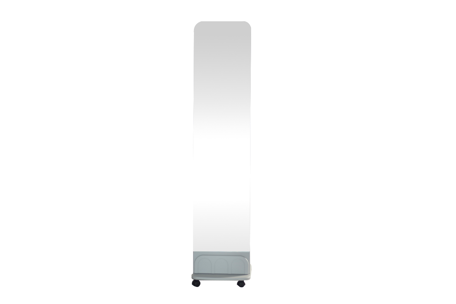 AURELA H172 Movable Mirror With 2-Tier Shelves and Wheels