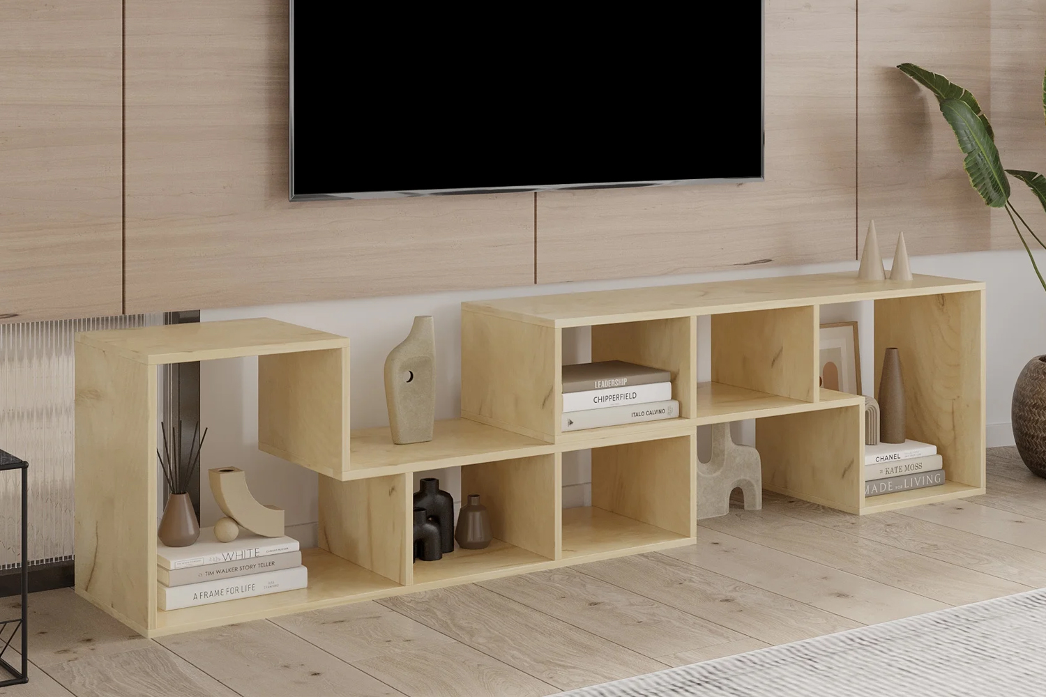LIZZY Extensible Double L-Shaped TV Unit