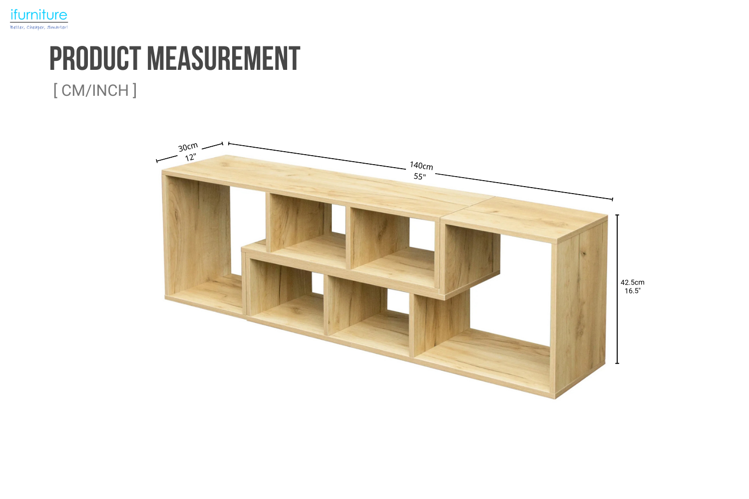 LIZZY Extensible Double L-Shaped TV Unit