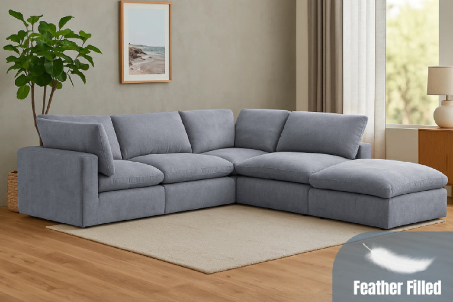 FAIRFIELD Feather-Filled Sectional Modular Sofa Range
