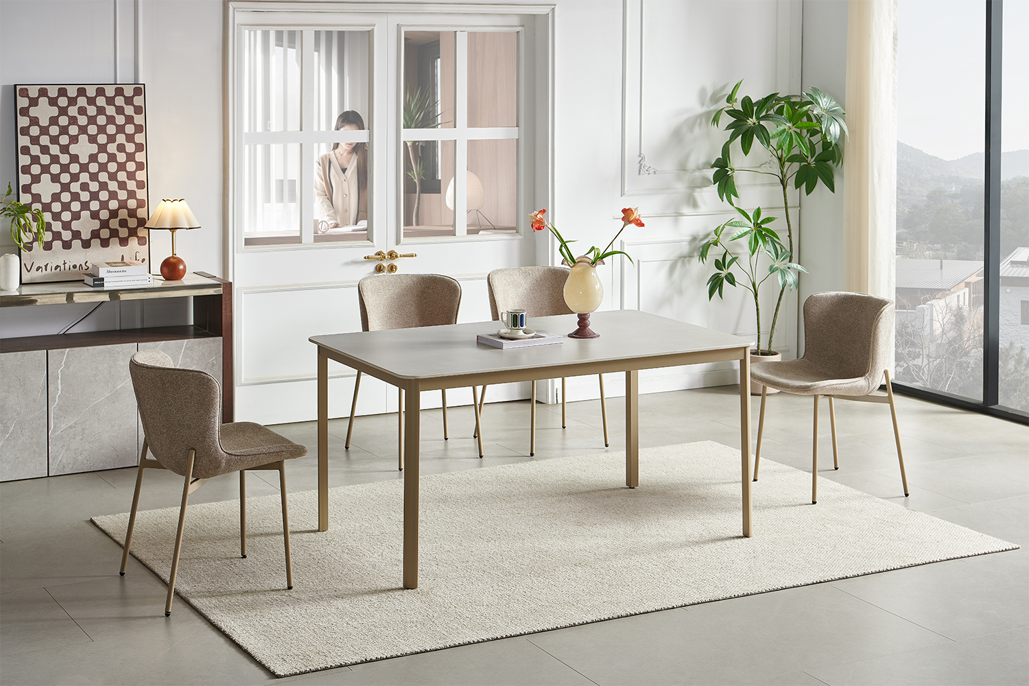 ONSLOW 150 Sintered Stone Top Dining Table