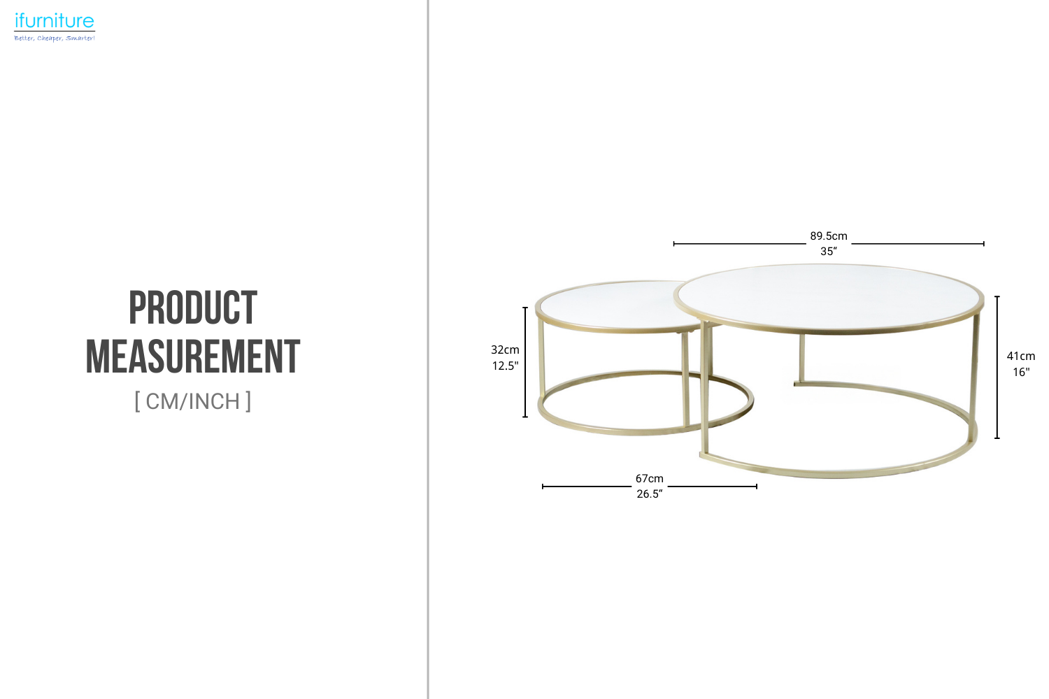 SERENE Round Nesting Coffee Table