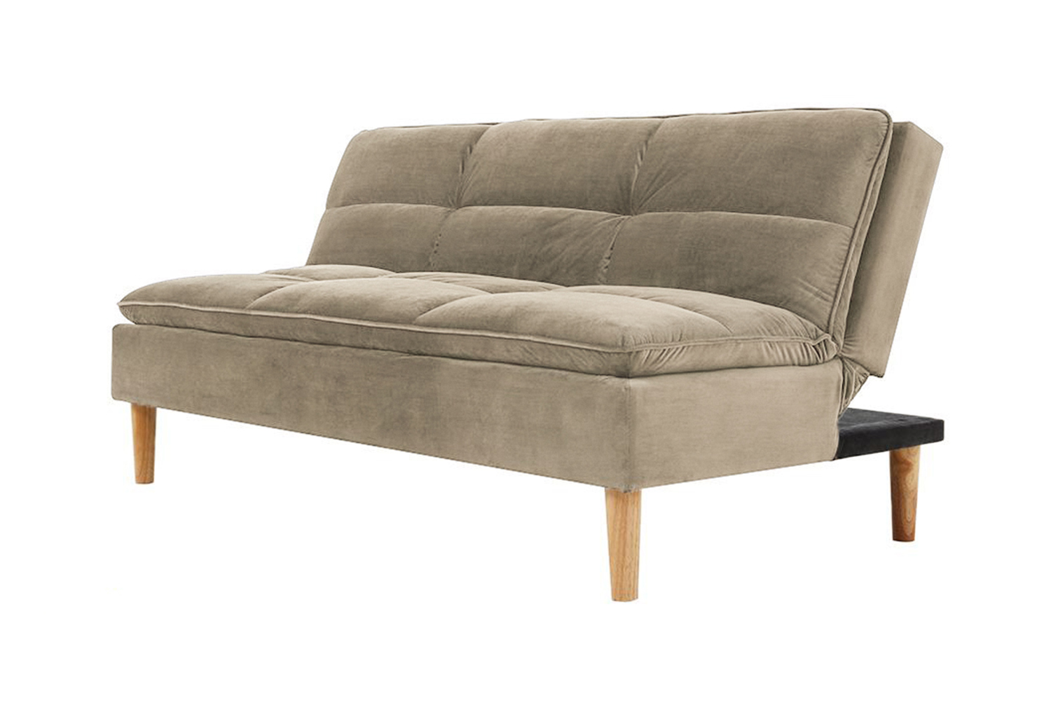 PASHA 3 Seater Sofa Bed (Light Brown)