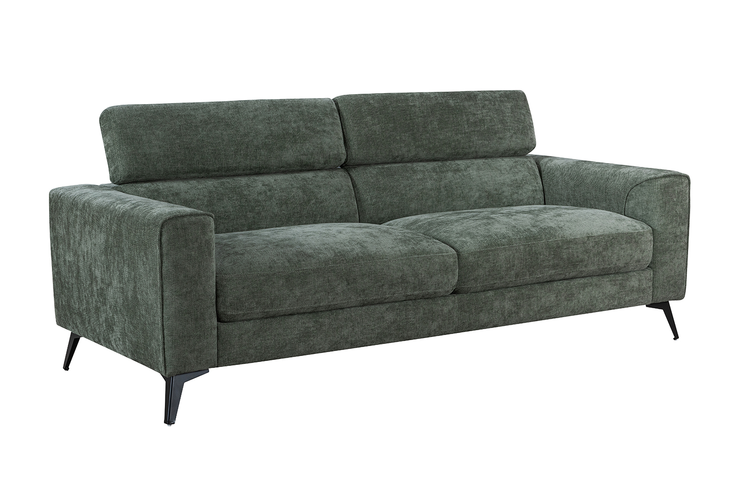 Frankfurt 3/2 Seater Fabric Sofa Range (Green) - 3 Seater