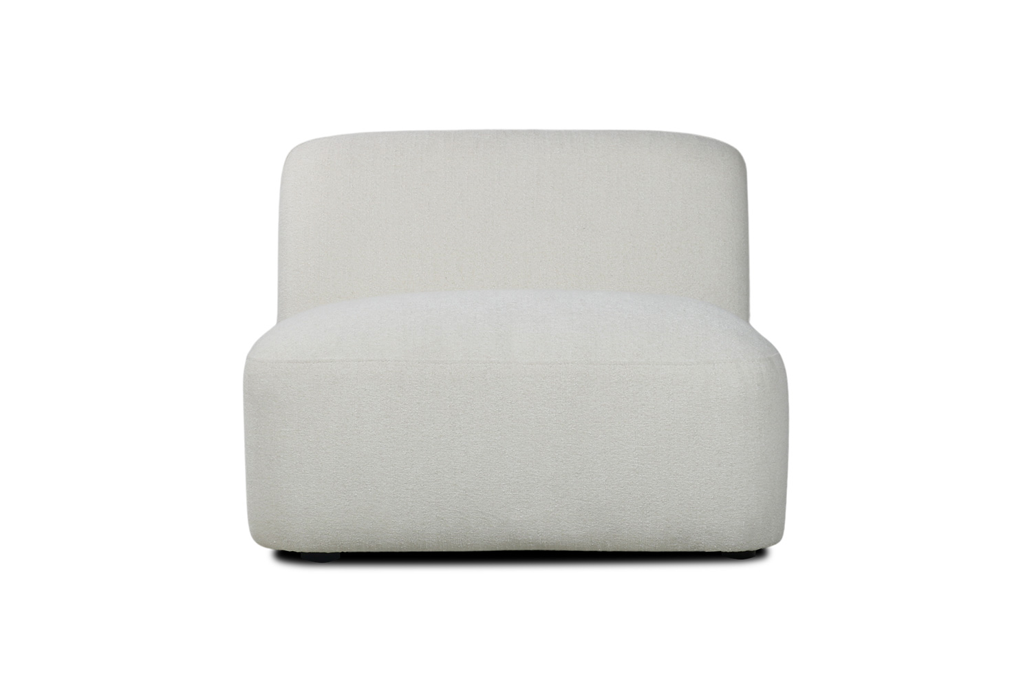 [FLOOR MODEL CLEARANCE] SUMMIT Fabric Modular Corner Sofa (White) - 6PC Set