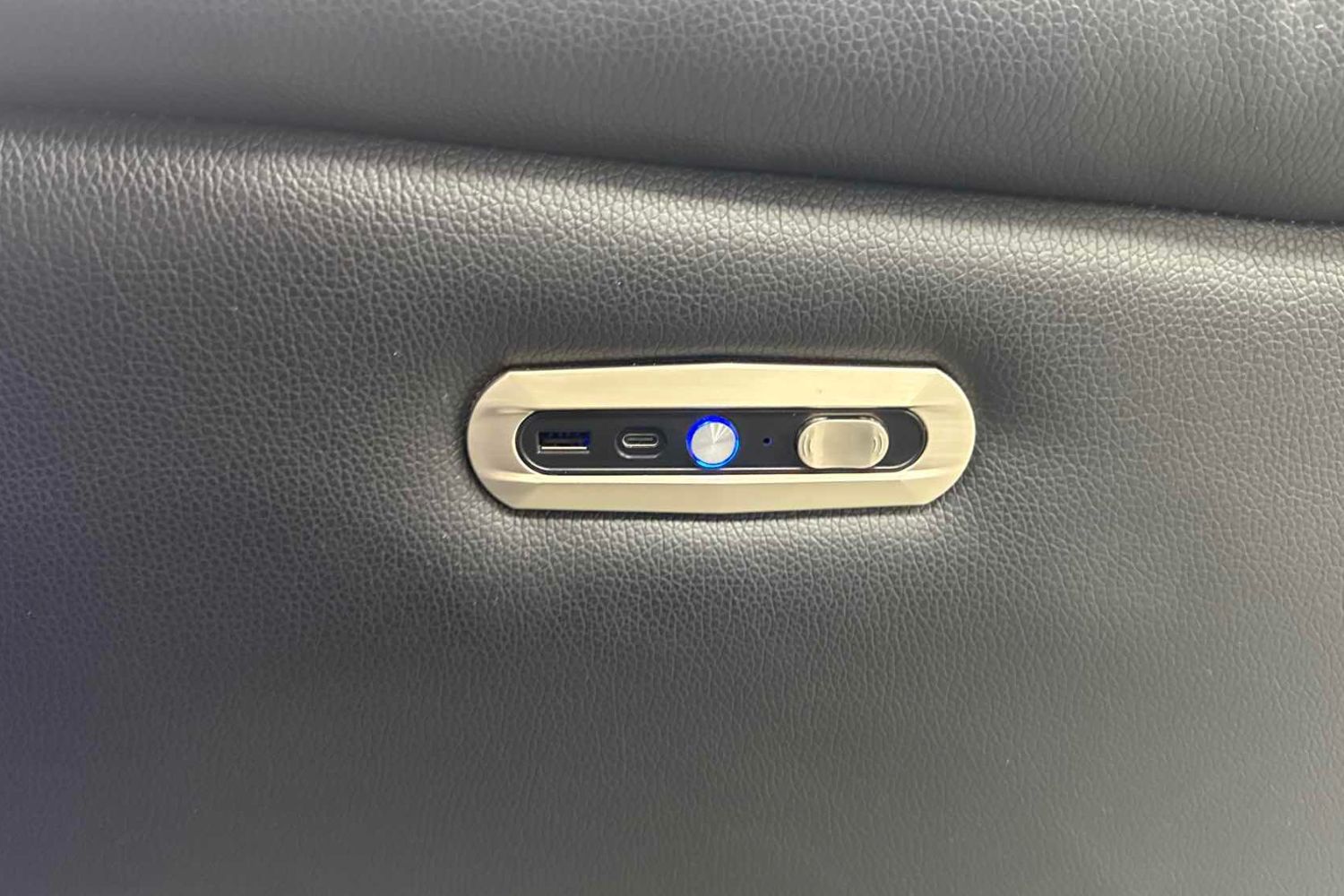 MODENA Air Leather Sectional Power Reclining Sofa with LED & Speaker ...