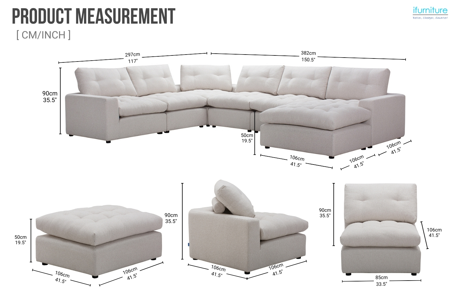 HAVEN Sectional Modular Sofa Range